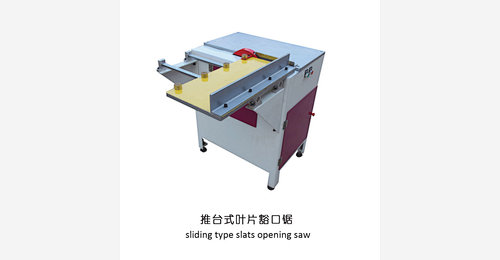 Shutter Machine-Sliding type slats opening saw