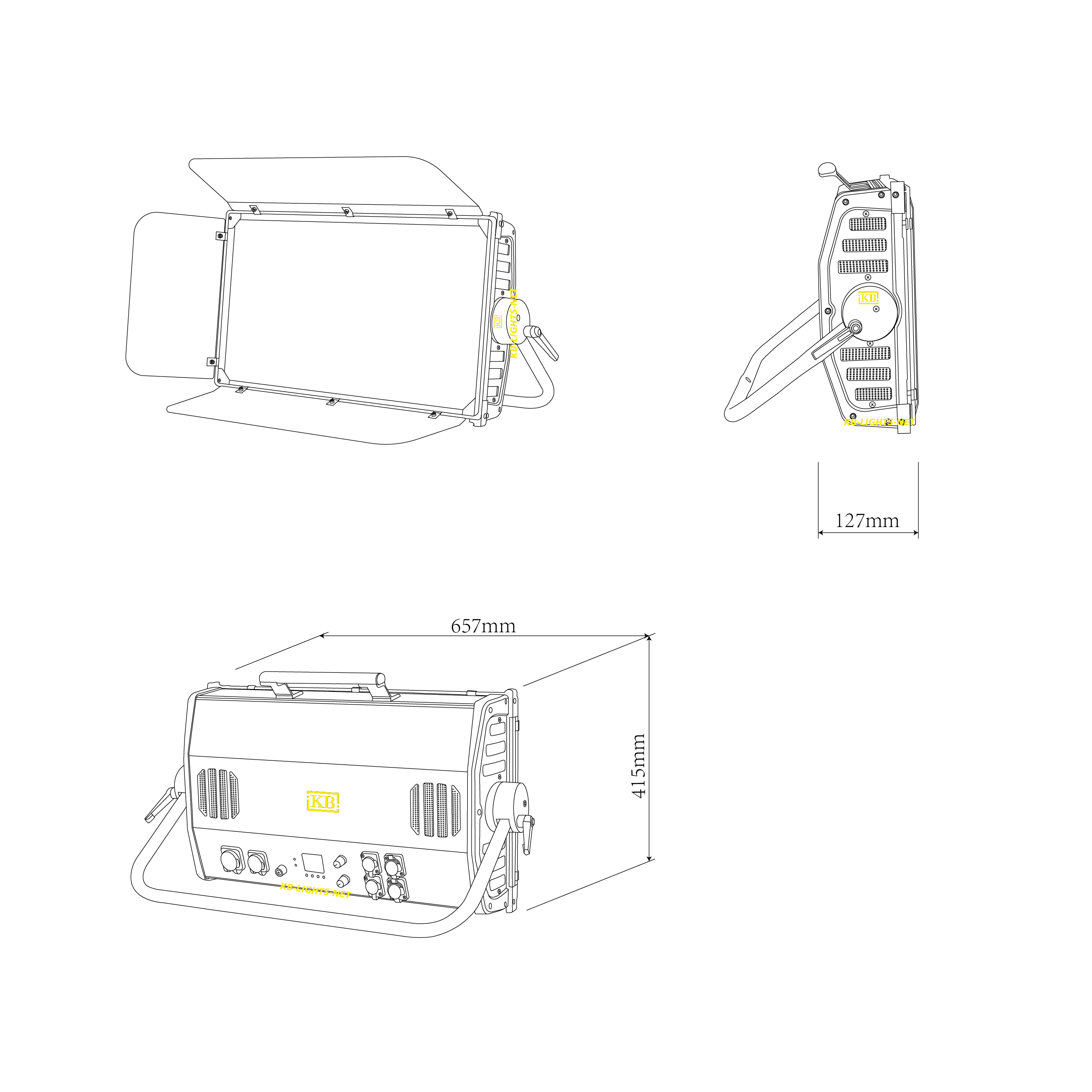 flat panel led lights 5in1 in 2024 KB lighting