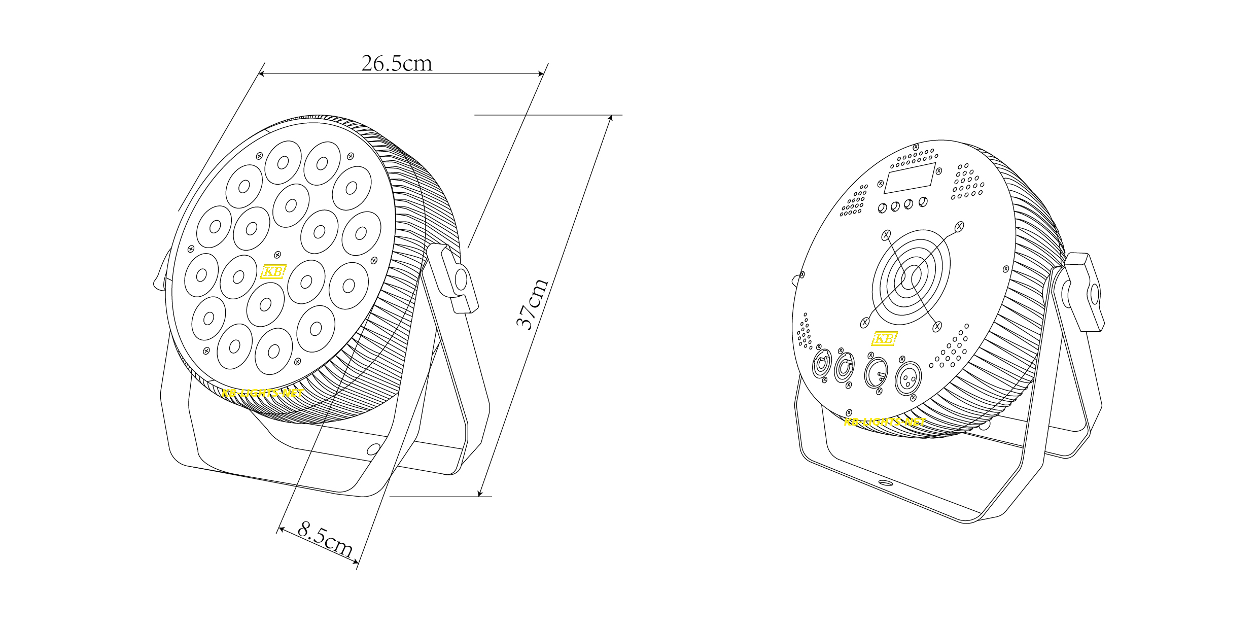 Best par can stage light par in 2024 KB lighting