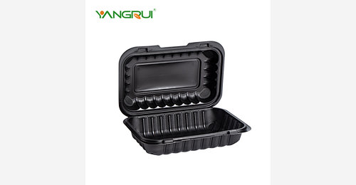 yangrui 29oz To Go Box - black takeout box and one compartment to go ...