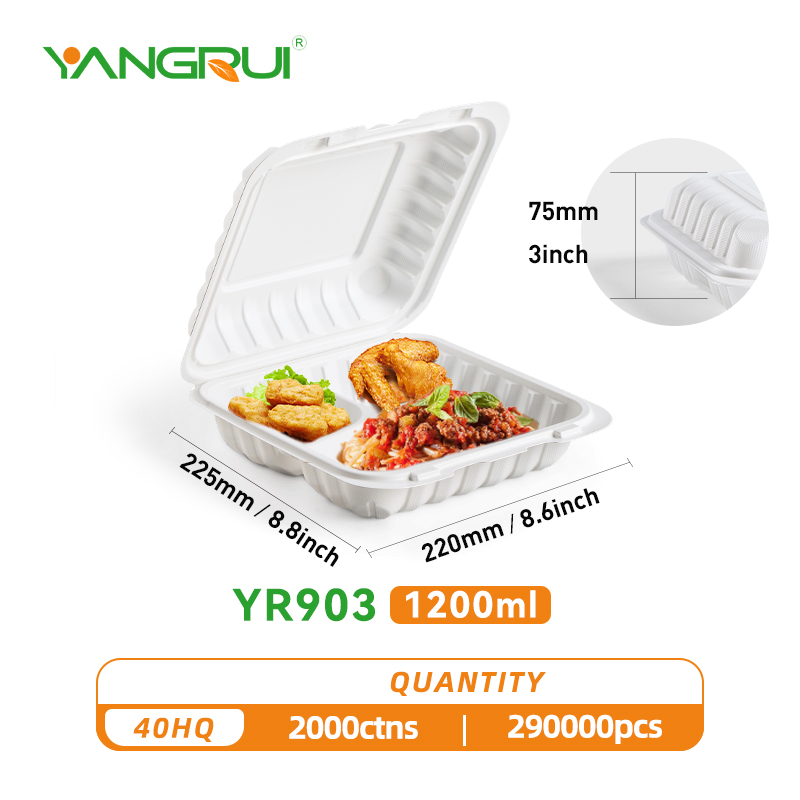 1200ML Hinged Food Container - chinese takeout box design and ...