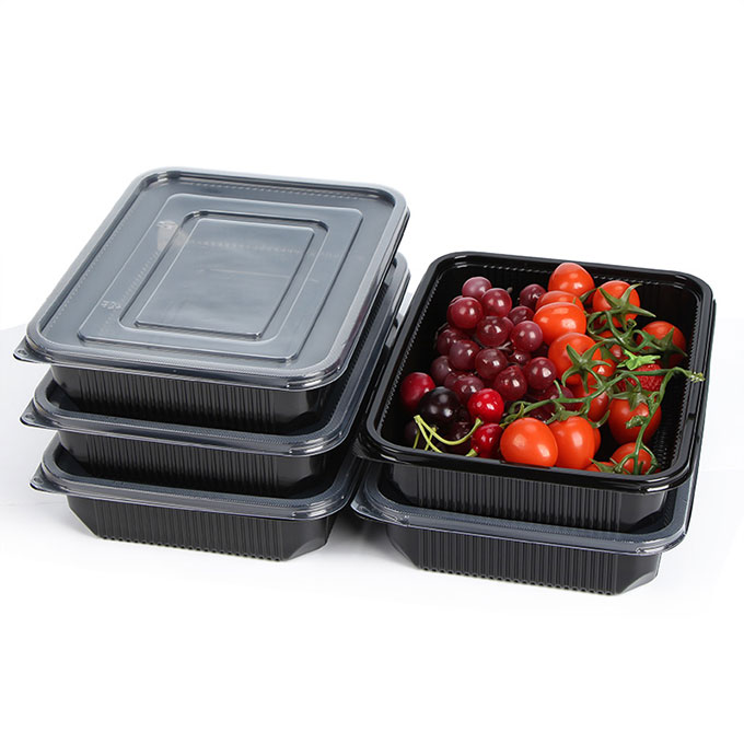 Effortless Organization: 4-Compartment, 8 oz, and Clear Hinged Plastic ...