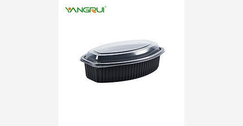 yangrui 32oz Oval Meal Box - bento lunch box and disposable plastic ...