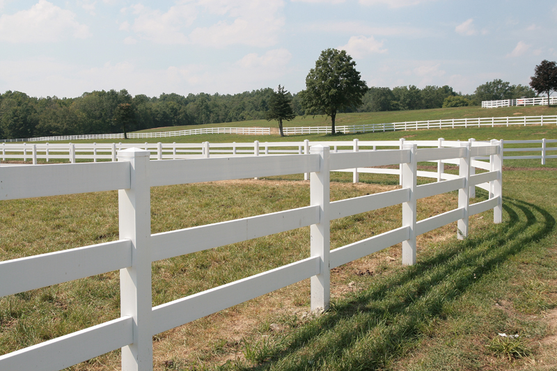Yardsmart,3-RAILS ranch fence,white pvc