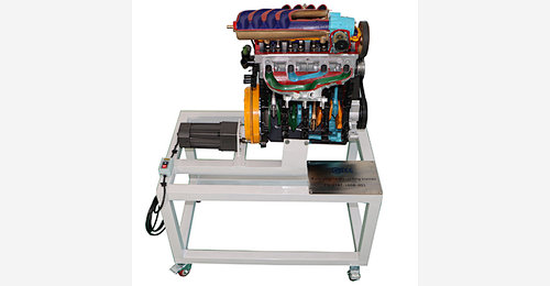Automotive engine training model engine cutaway trainer