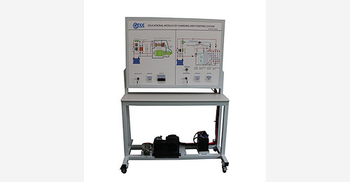 Automotive training board charging and starting system