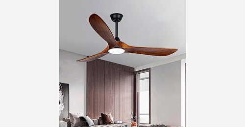 Wood giant ceiling fan 52 inch integrated LED Fanplus
