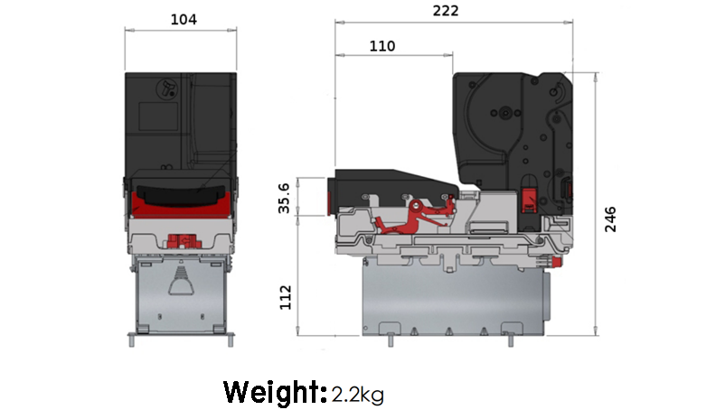 Vending Machine Banknote Validator ITL NV11+