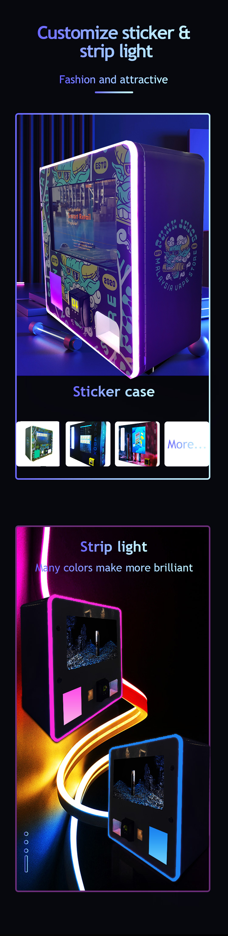 desktop mini vape vending machine for sale with age checker