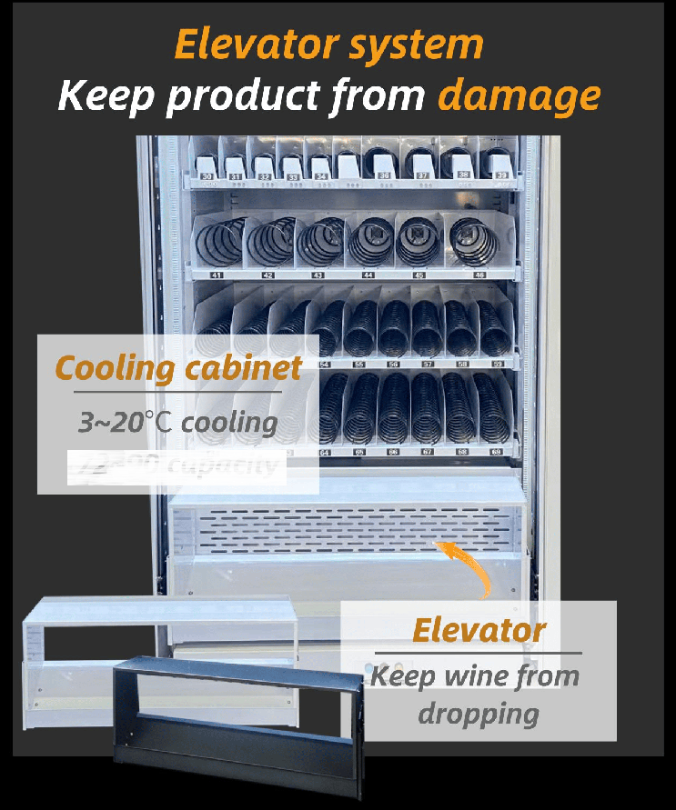 Weimi smart beer vending machine with elevator in Isreal