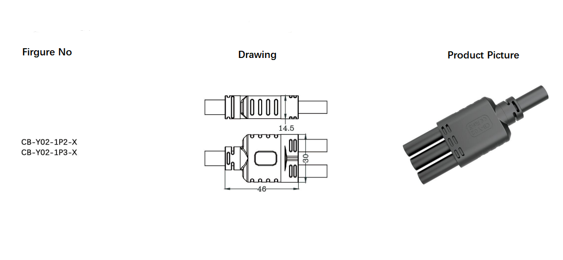 Y Type led light cable connector Supplier Cablein