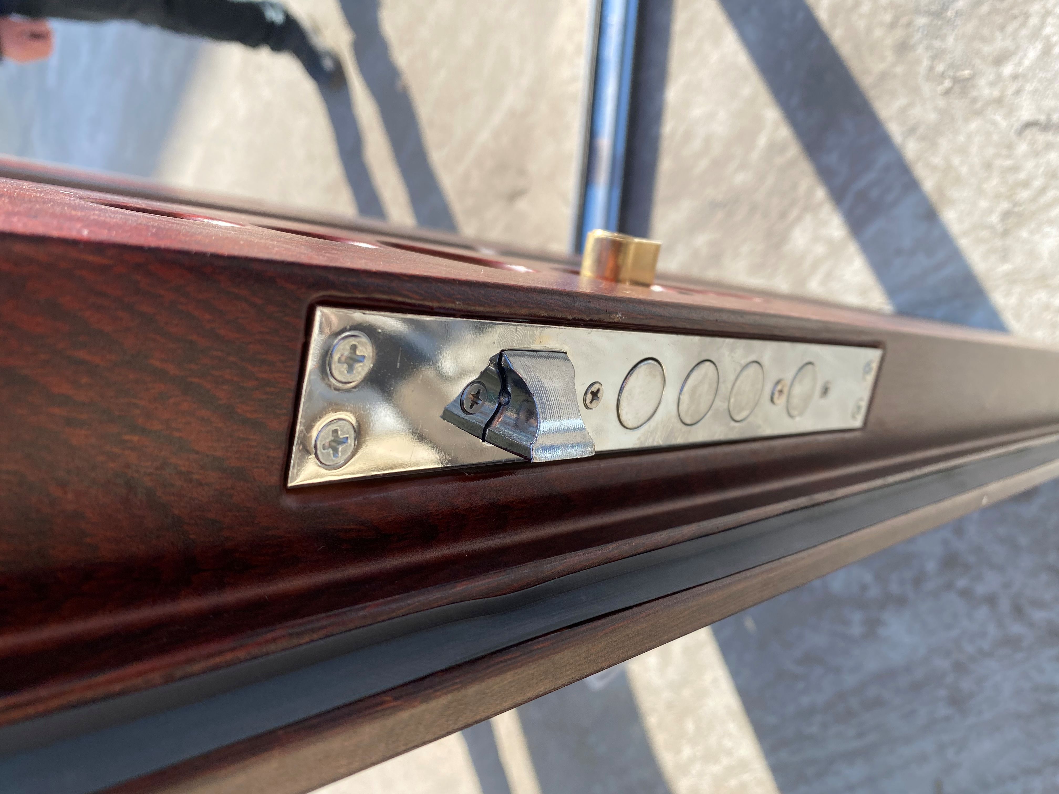 Black walnut Steel Guard Security Doors with Peephole in China