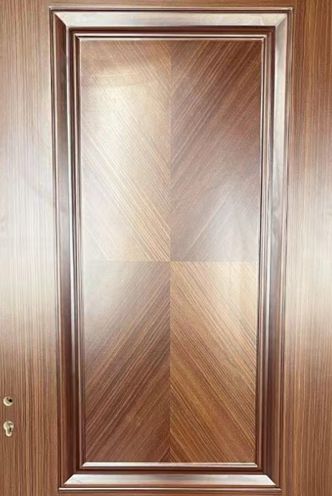 Premium Single Door Paintless PVC Commercial Exterior Wood Doors