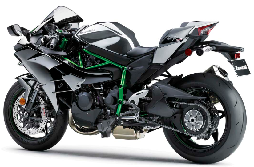 Kawasaki H2 Carbon Fiber Upper Fairing Winglets 2018+