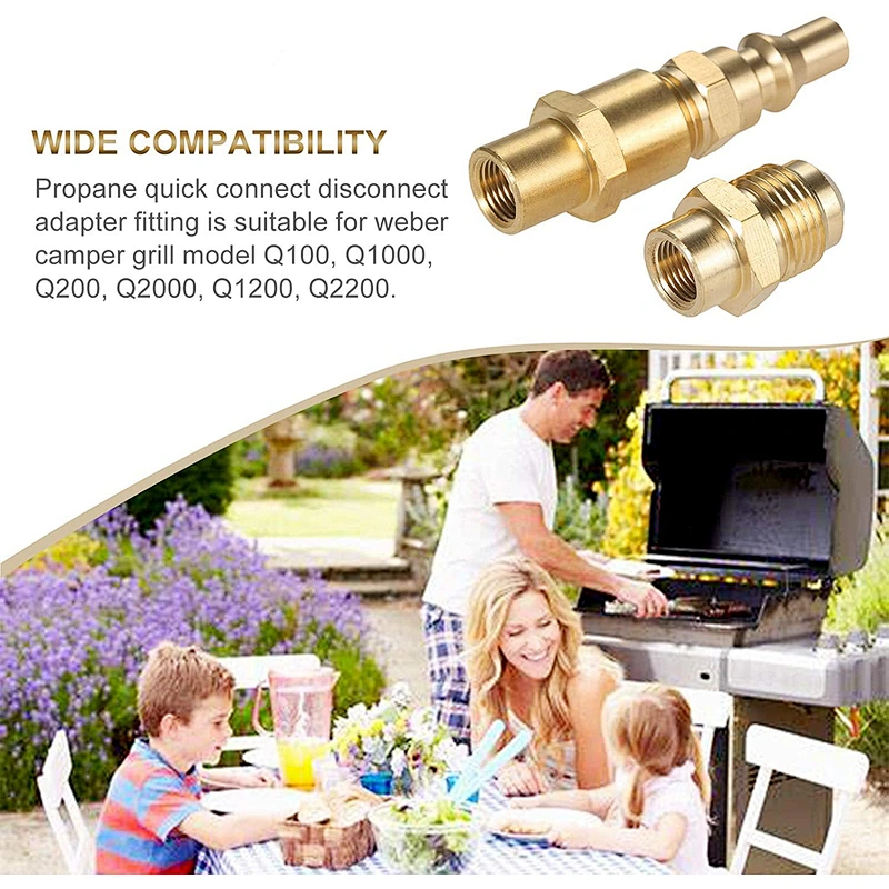 High Pressure Quick Connect Quality Brass Color Stainless Steel Adapter ...