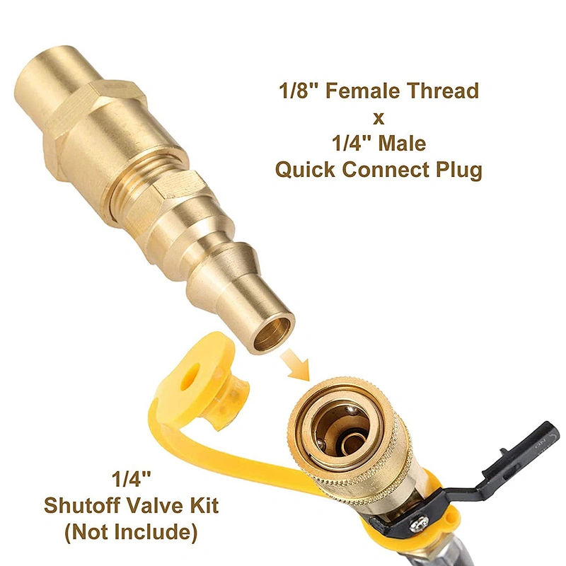 High Pressure Quick Connect Quality Brass Color Stainless Steel Adapter ...