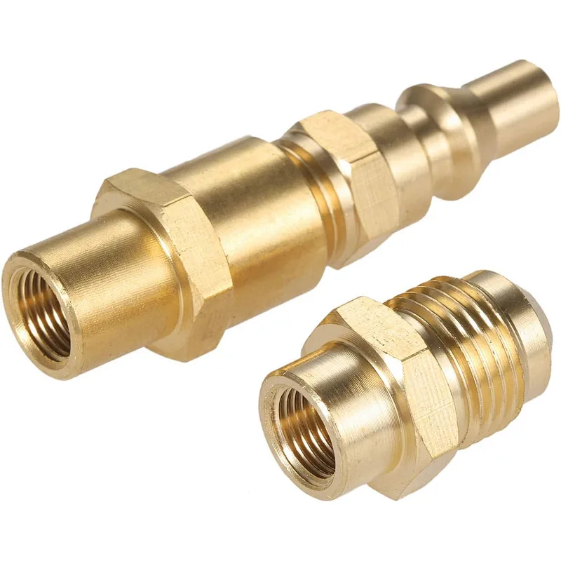 High Pressure Quick Connect Quality Brass Color Stainless Steel Adapter ...