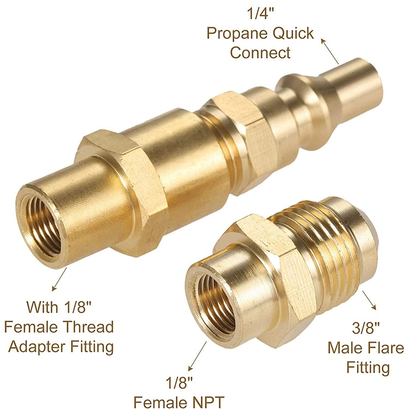 High Pressure Quick Connect Quality Brass Color Stainless Steel Adapter ...