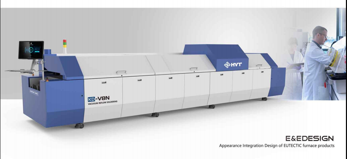 Inline nitrogen vacuum soldering oven KD-V8N