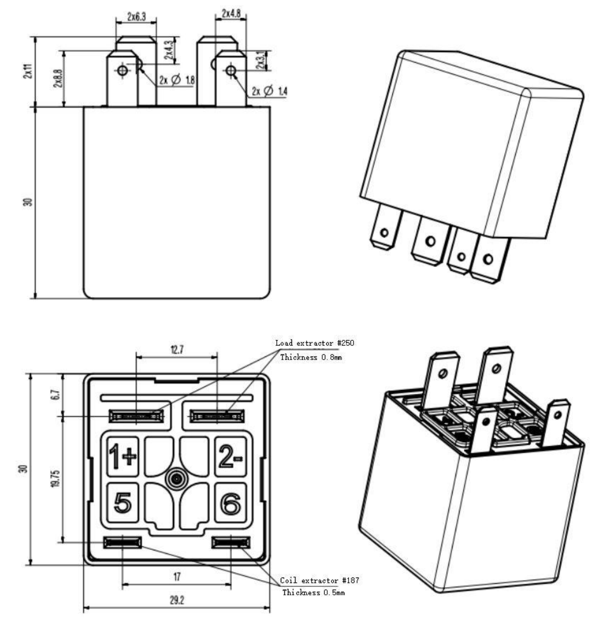 40A Precharge Relay For High Voltage Load - BSB ELECTRICAL