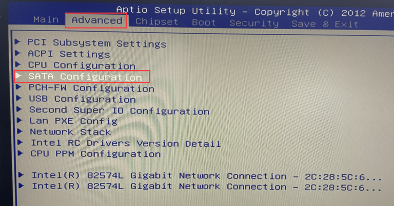 Step by Step Guide for Accessing BIOS and Configuring SATA Mode on P04 ...