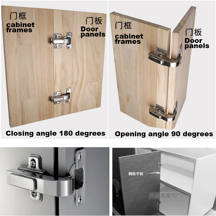 180 degree corner cabinet hinges with Hydraulic cylinders | Minzhong ...