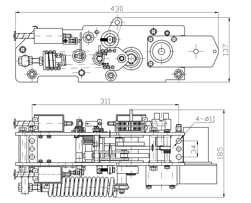 弹簧操动机构驱动 、 ZW32-12 VCB配件 、 CTB VCB机构 - 浙江巨力电气有限公司