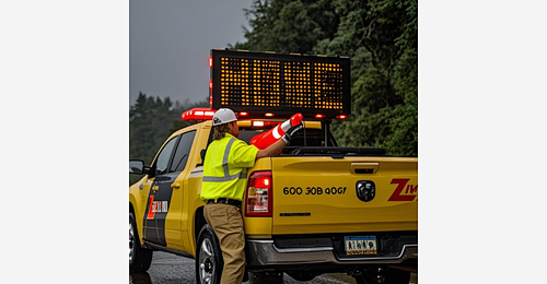 Truck Mount VMS Full Matrix Variable Message Sign-HANKUN