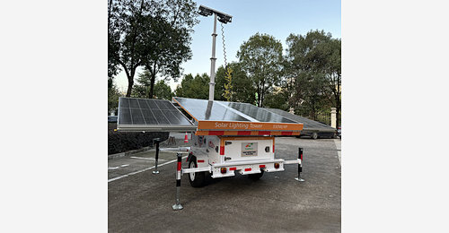 Solar trailer light tower , Solar Light Towers - HANKUN