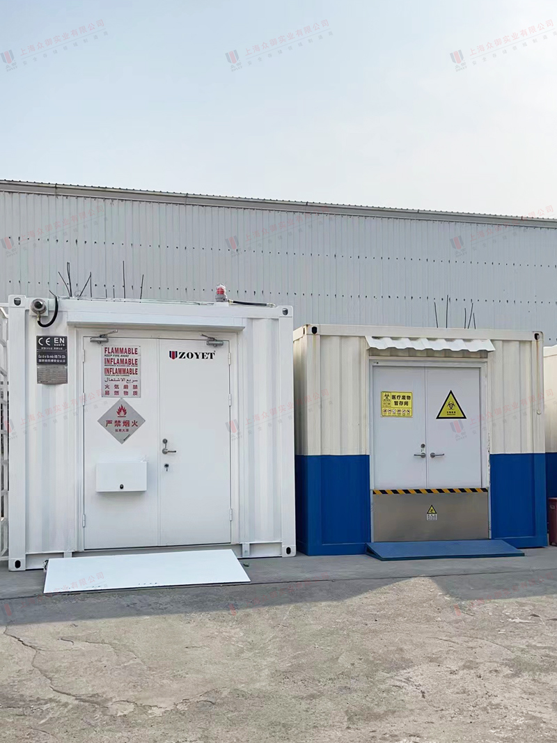 Outdoor chemicals storage container project for SciTech Pharma