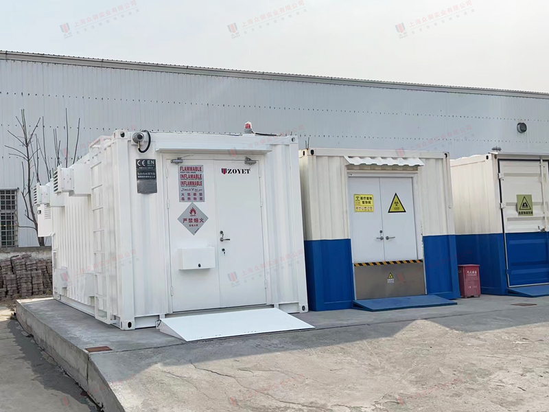 Outdoor chemicals storage container project for SciTech Pharma