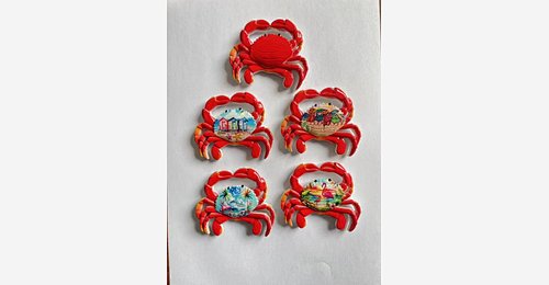 red crab fridge magnets , creative crab fridge magnets , cute crab ...