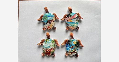 SEA TURTLE magnets measure 4 inches in size，HIGH quality coloring, very ...