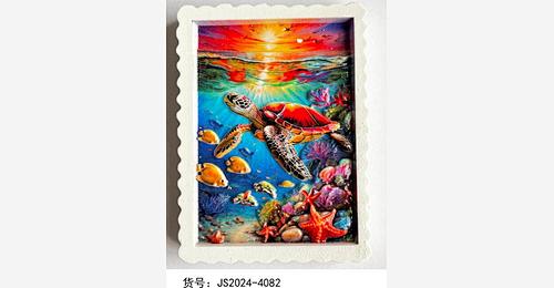 turtle fridge magnets in the deep sea , refrigerator ornament , cute ...