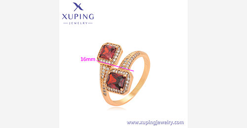 Wholesale Xuping Gold Ring with Red Stone for Women