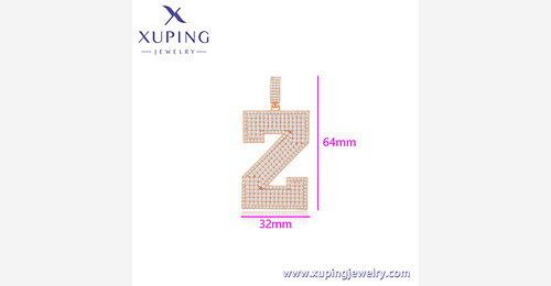 Z Diamond Stone Pendant Necklace Authorized Dealer - Xuping