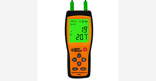 Two channel thermometer with probe