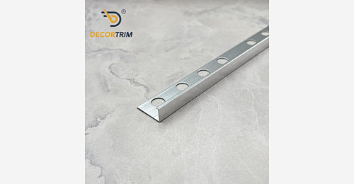 moldura de aluminio en forma de l , adorno de azulejos , ribete de ...