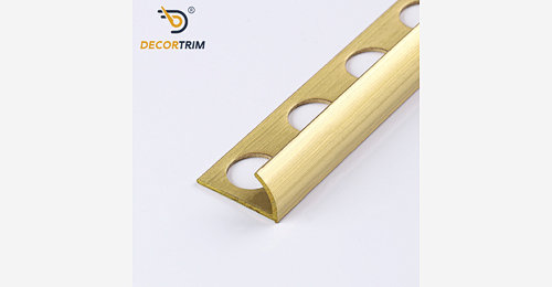 brass tile trim , flexible tile edge trim , 10mm trim - Prolink Metal