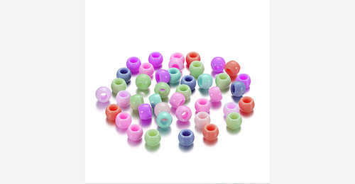 Acrylic Beads， DIY Hair Beads，-DH TEXTILE