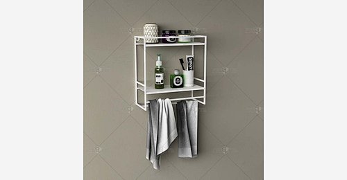 2 tier wall shelf with hanger Supplier | Steelite Furniture