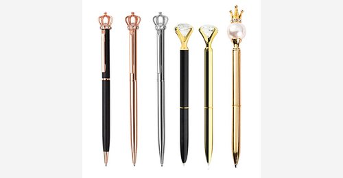pens with a crown Pen With Custom Logo cute pens , Supplier