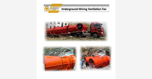 Underground Mining Ventilation Fan , - ZONGDA