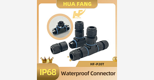 IP68 Waterproof T Connector , 2Pin/3Pin Electrical Quick Connectors ...