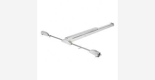 Stainless Steel Fire Door Lock Panic Bar for Double Leaf Door , spring ...