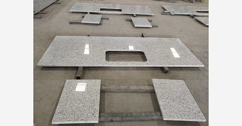 G640 Korean White Granite Countertop - raise stone