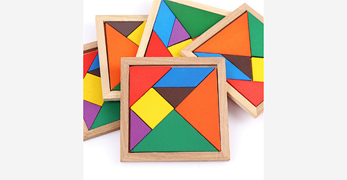 block wooden toys handmade wooden tangram block tangram