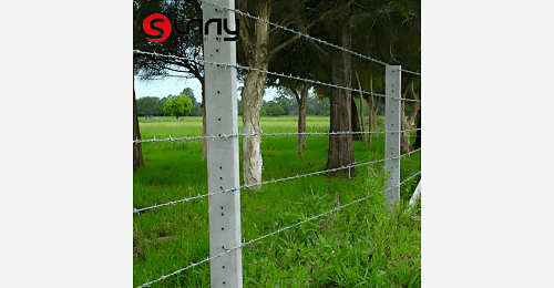 Field Fence With Barbed Wire | Galvanized Steel Wire Mesh
