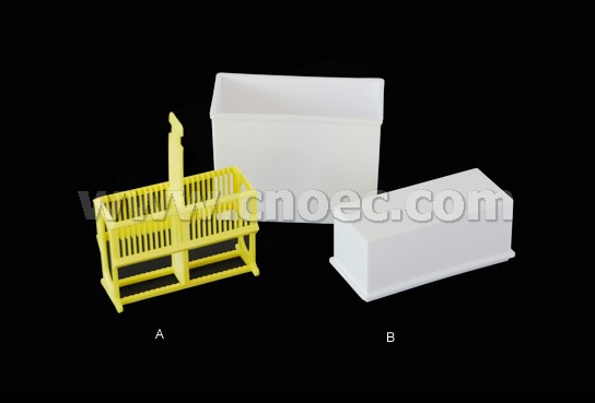 Plastic Microscope Slides Staining Rack/Dish