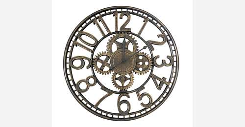 20 Inch Vintage Design Hollow Out Large Size Plastic Wall Clock With ...